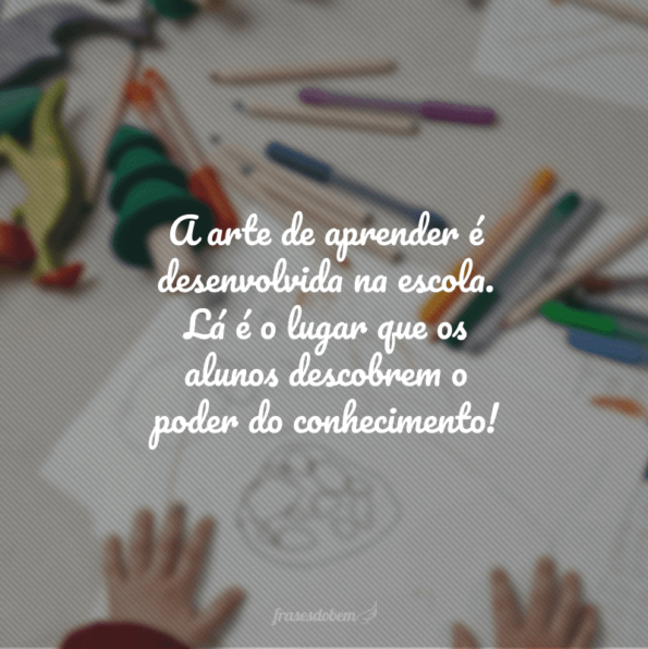 55 frases sobre escola para quem deseja aprender cada vez mais